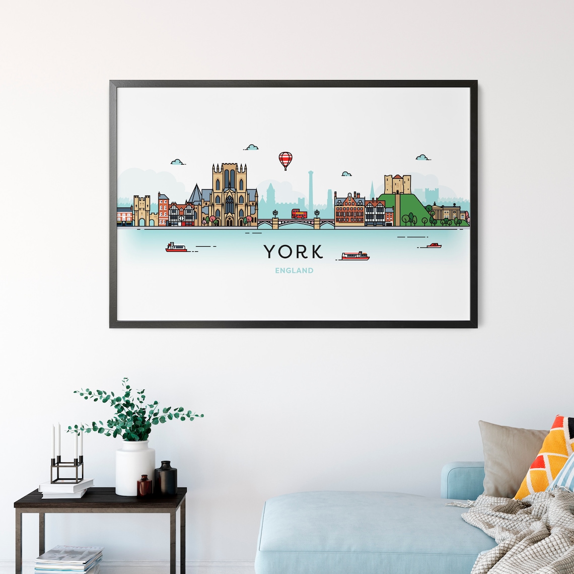York UK Skyline York City Poster York England Art Print - Etsy UK