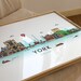 York UK Skyline, York City Poster, York England Art Giclée Print or ...