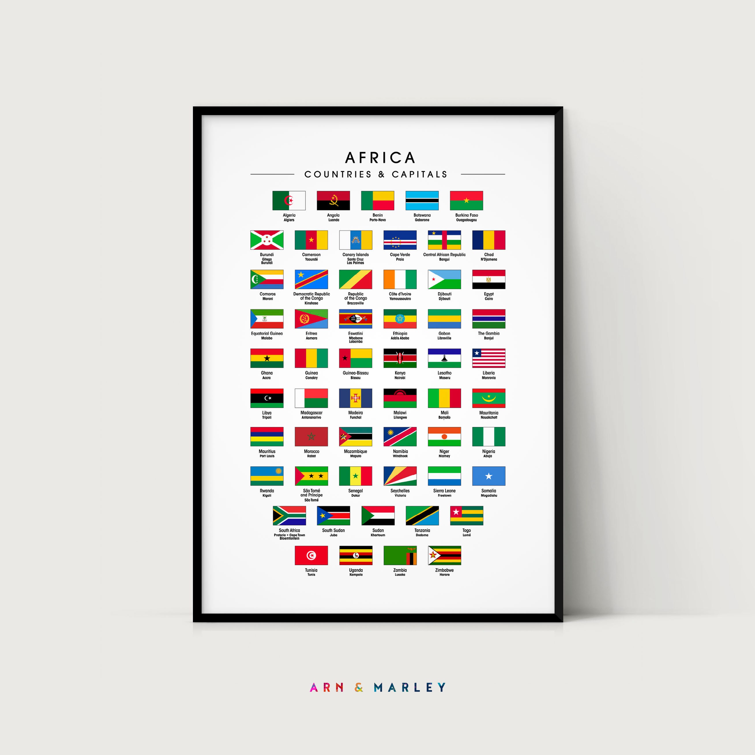 Flags Of South African Countries