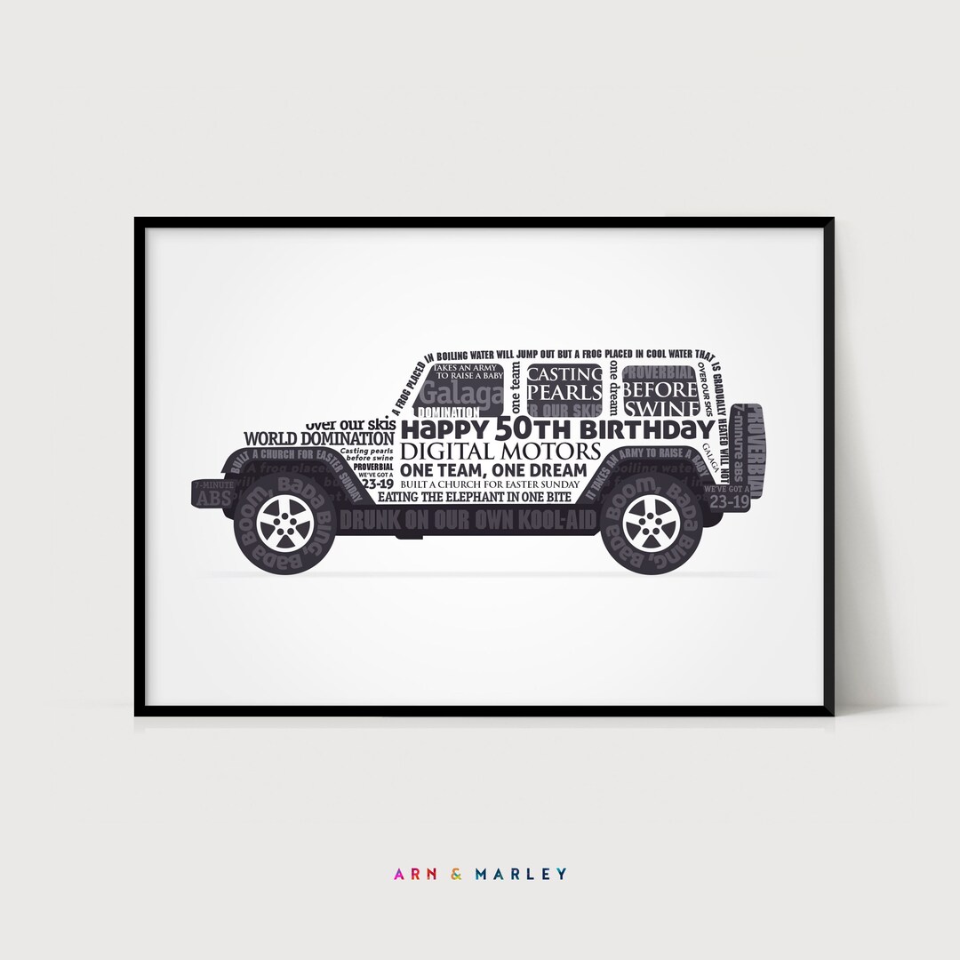 Personalized Car or Bike Word Art, Custom Vehicle Wall Art - Custom ...