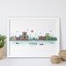 York UK Skyline, York City Poster, York England Art Giclée Print or ...