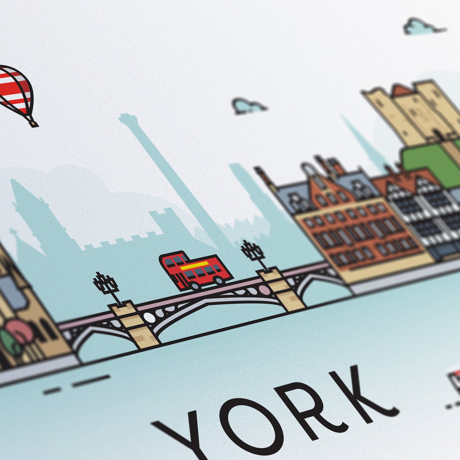 York UK Skyline York City Poster York England Art Print - Etsy UK