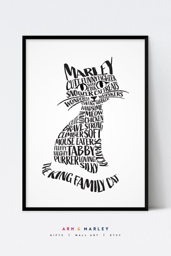 Meow Word Art