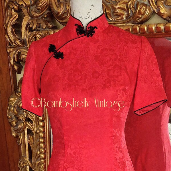 Red Cheongsam - Etsy