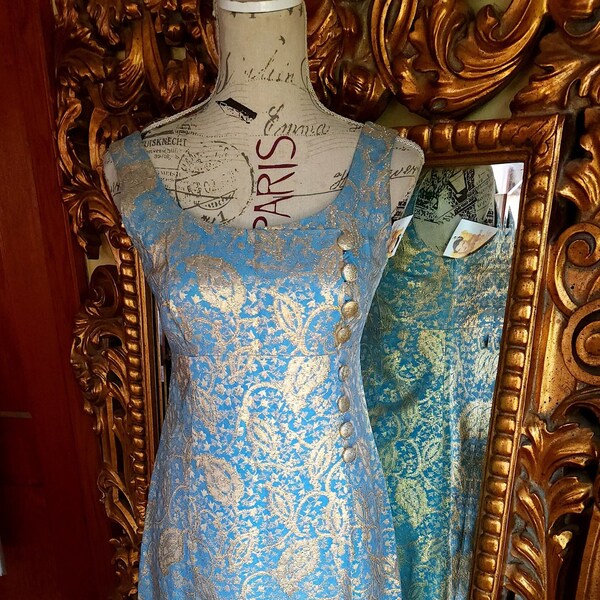 Blue Brocade - Etsy