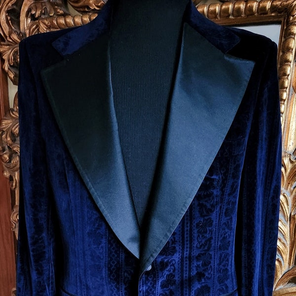 Mens 70s Velvet Jacket - Etsy