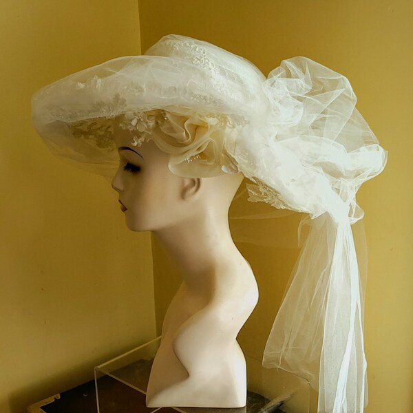 Vintage Ivory Hat - Etsy