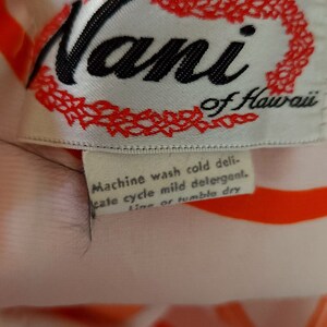 Vintage 70's Nani of Hawaii White and Orange Polyester Blouse - Etsy