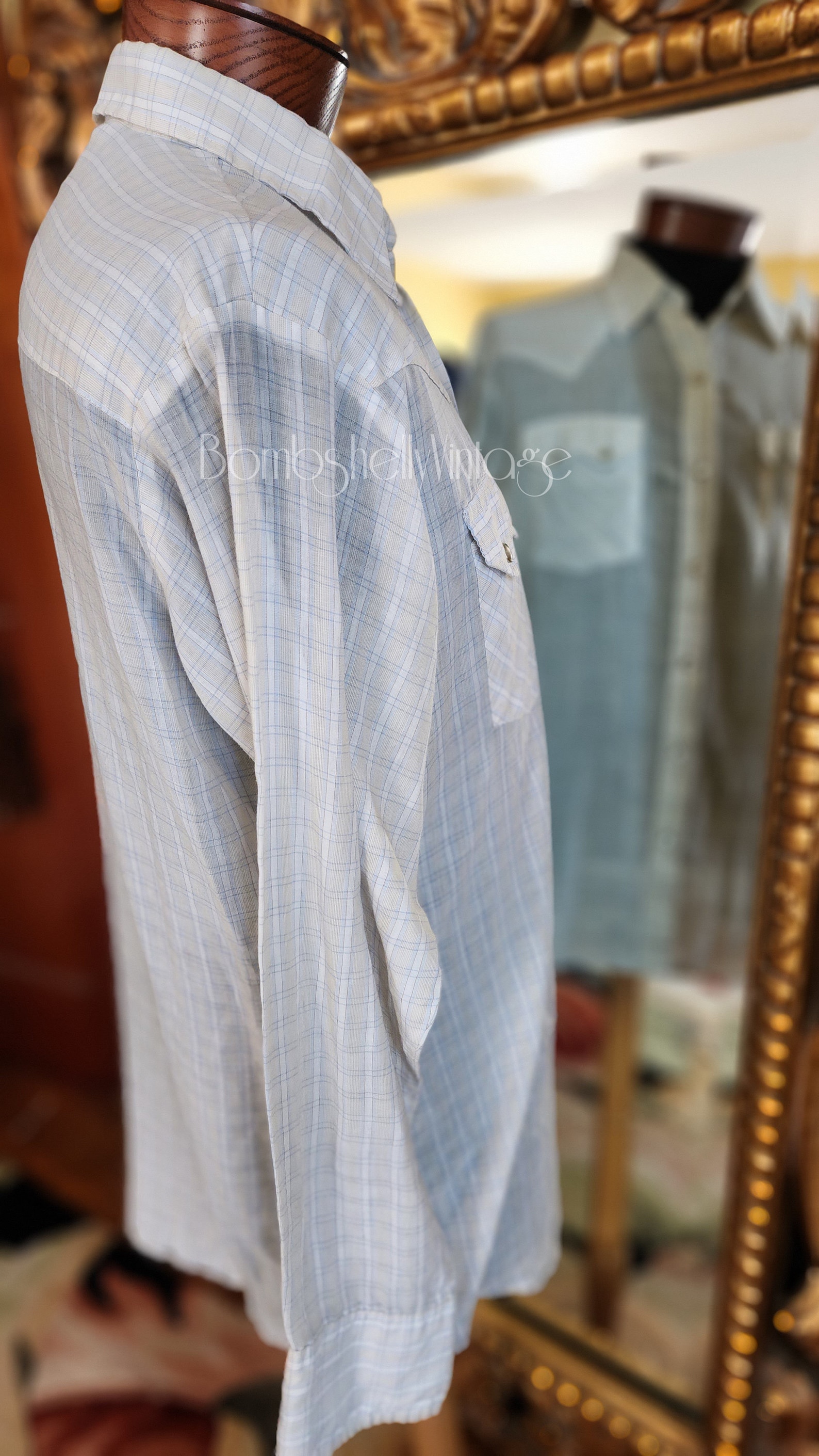 Vintage 70's Mens Dee Cee Brand Pale Plaid Western Shirt - Etsy