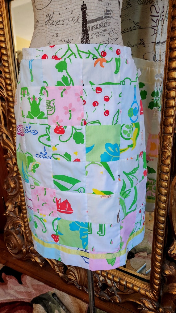 Vintage 60's Vested Gentress Patchwork Mini Skirt - Gem