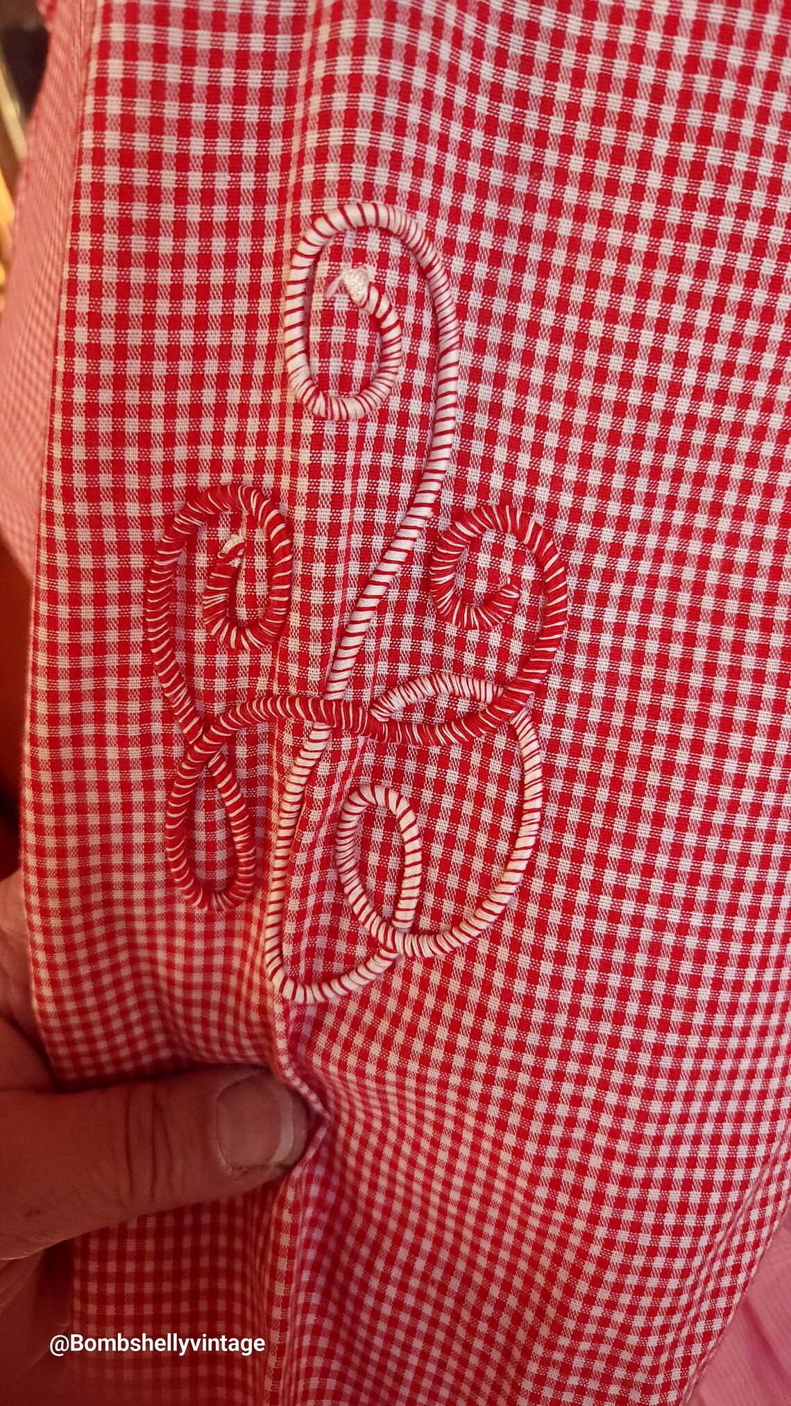 Vintage 50's Marcy Lee Dallas Red Gingham Check Cotton Day Dress - Etsy