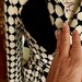 Vintage Yedina Black & White Fashion Double Breasted Belted Woven Coat ...