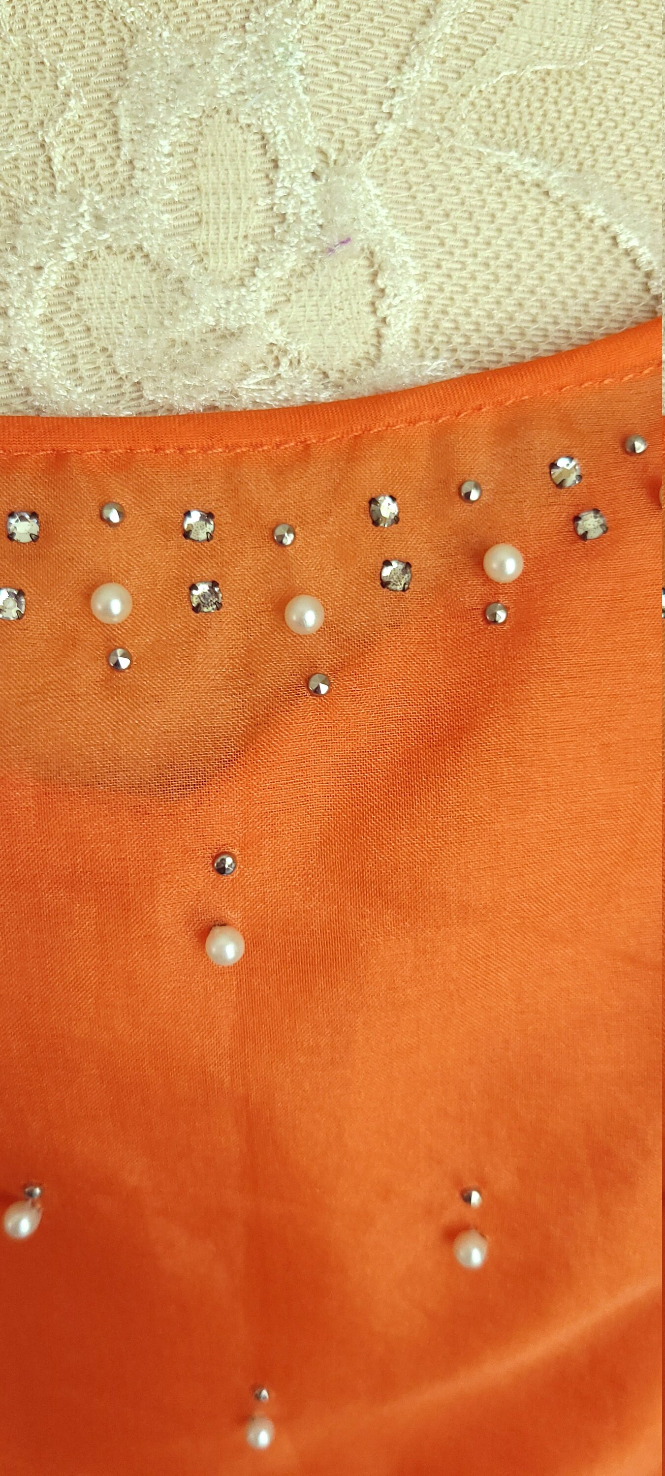 Vintage 50's Jr Flair Orange Organza Fit and Flare Party | Etsy