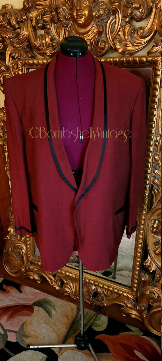 60s red tuxedo vintage - Gem