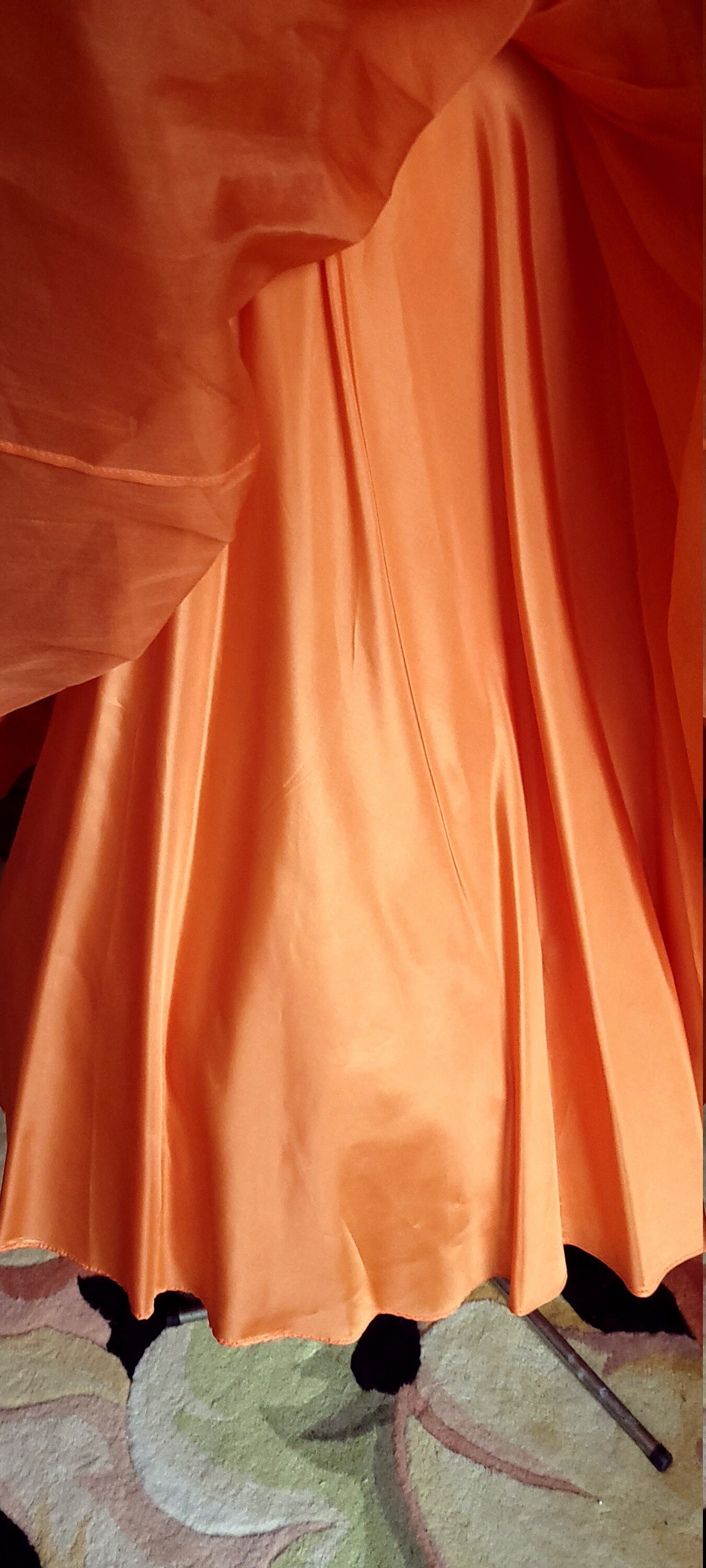 Vintage 50's Jr Flair Orange Organza Fit and Flare Party | Etsy