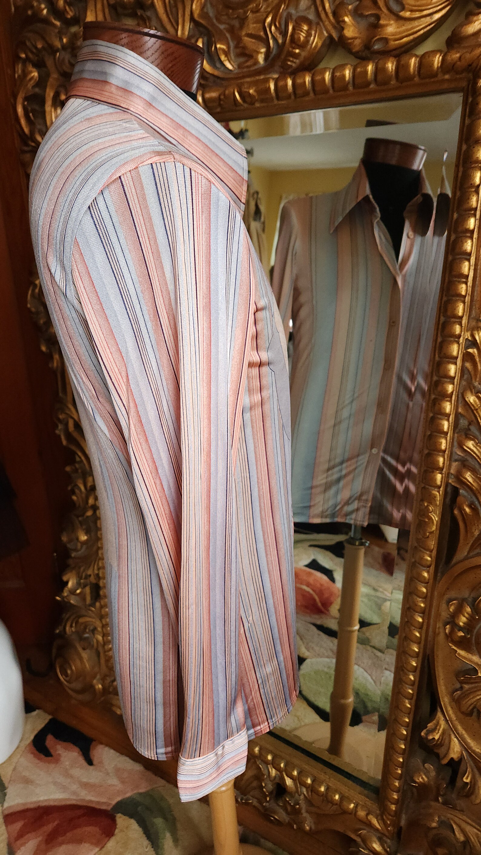 Vintage 70'a Nik-nik Art Deco Disco Shirt Made in Italy - Etsy