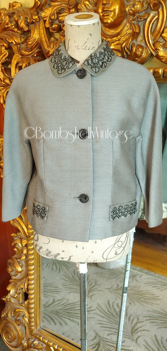 1960’s Vintage Boxy Jacket Lion Buttons Retro Great C… - Gem