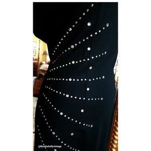 Vintage 60's Sue Gail Black Cocktail Dress With Rhinestone Details - Etsy