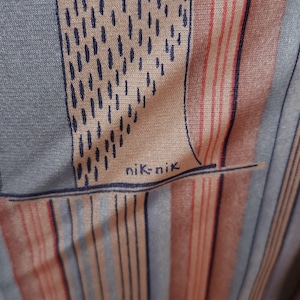Vintage 70'a Nik-nik Art Deco Disco Shirt Made in Italy - Etsy