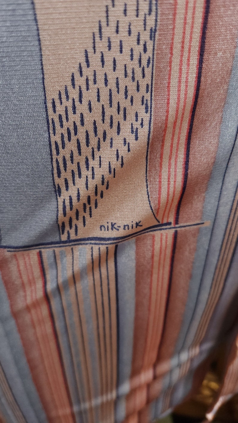 Vintage 70'a Nik-nik Art Deco Disco Shirt Made in Italy - Etsy