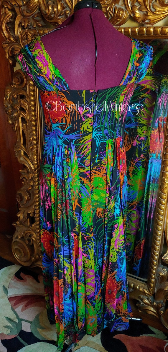 Rare Vintage 60's Blum's-Vogue Chicago Silk Chiffon G… - Gem