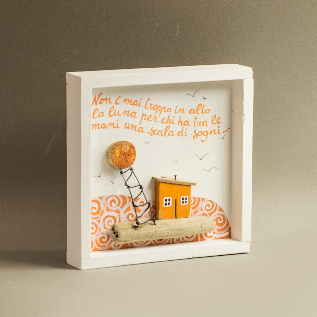 Painting moon, House, Poetry, Poetry, Family, Home, Ladder to Dreams ...