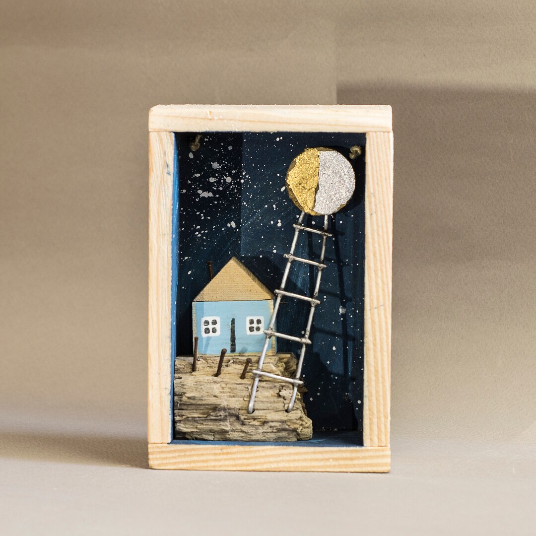 Moon Painting, Luna, Moon, Scala, Ladder to the Moon, Stairway to ...