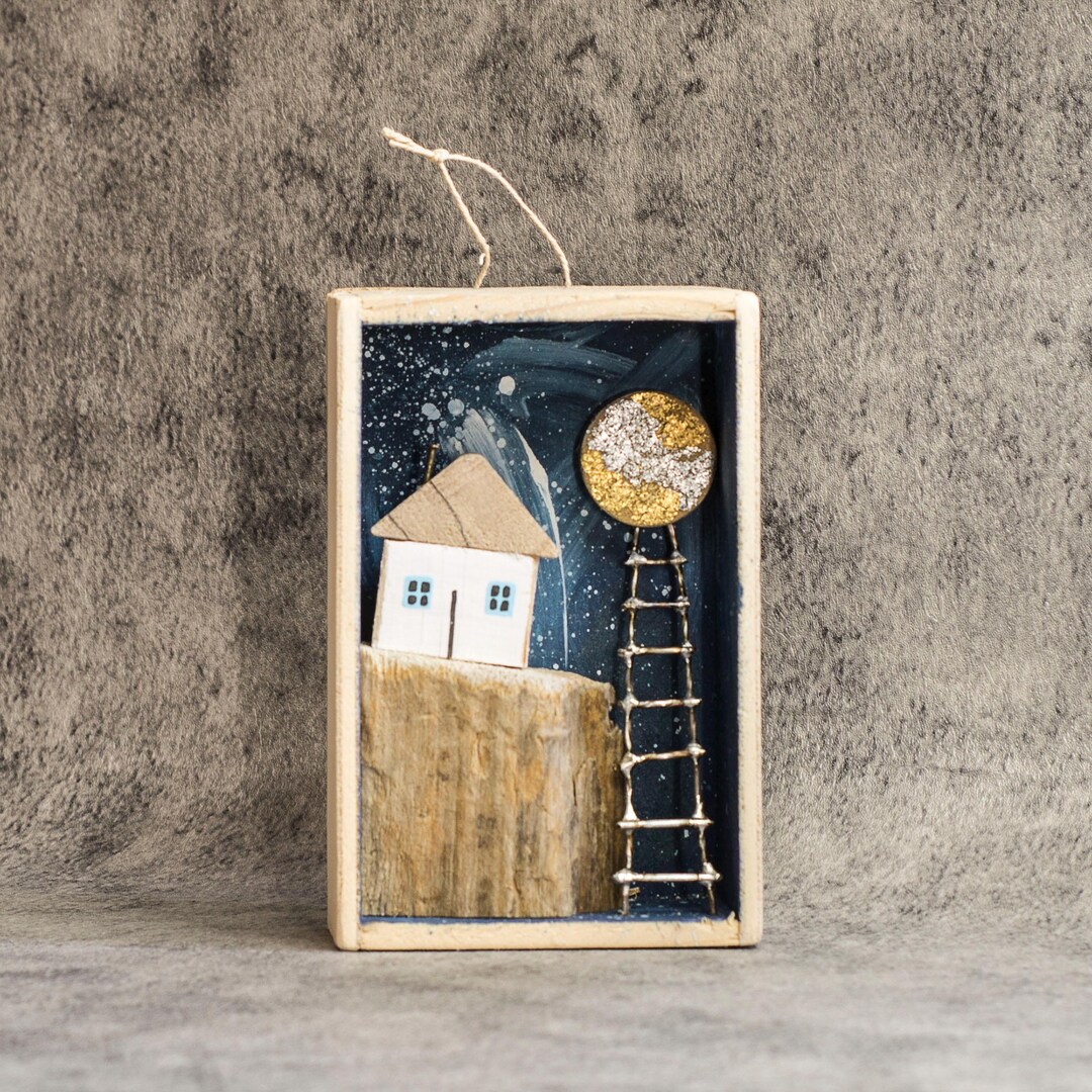 "moon" Painting, Luna, Moon, Scala, Ladder to the Moon, Stairway to ...