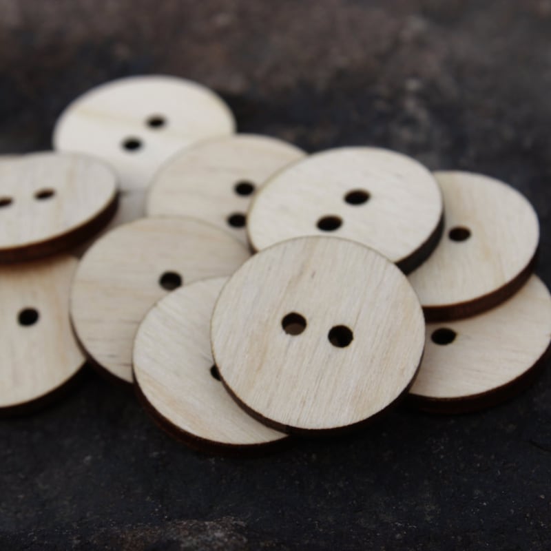 Wood Buttons - Etsy