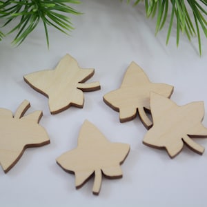 1.25 Bulk Ivy Cutouts, Bulk Wood Ivy Leaf Cutouts, Bulk Ivy Charms ...