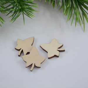 1" Wooden Ivy Leaves, Wooden Ivy Leaf Shapes, Ivy Leaf Confetti, Ivy ...
