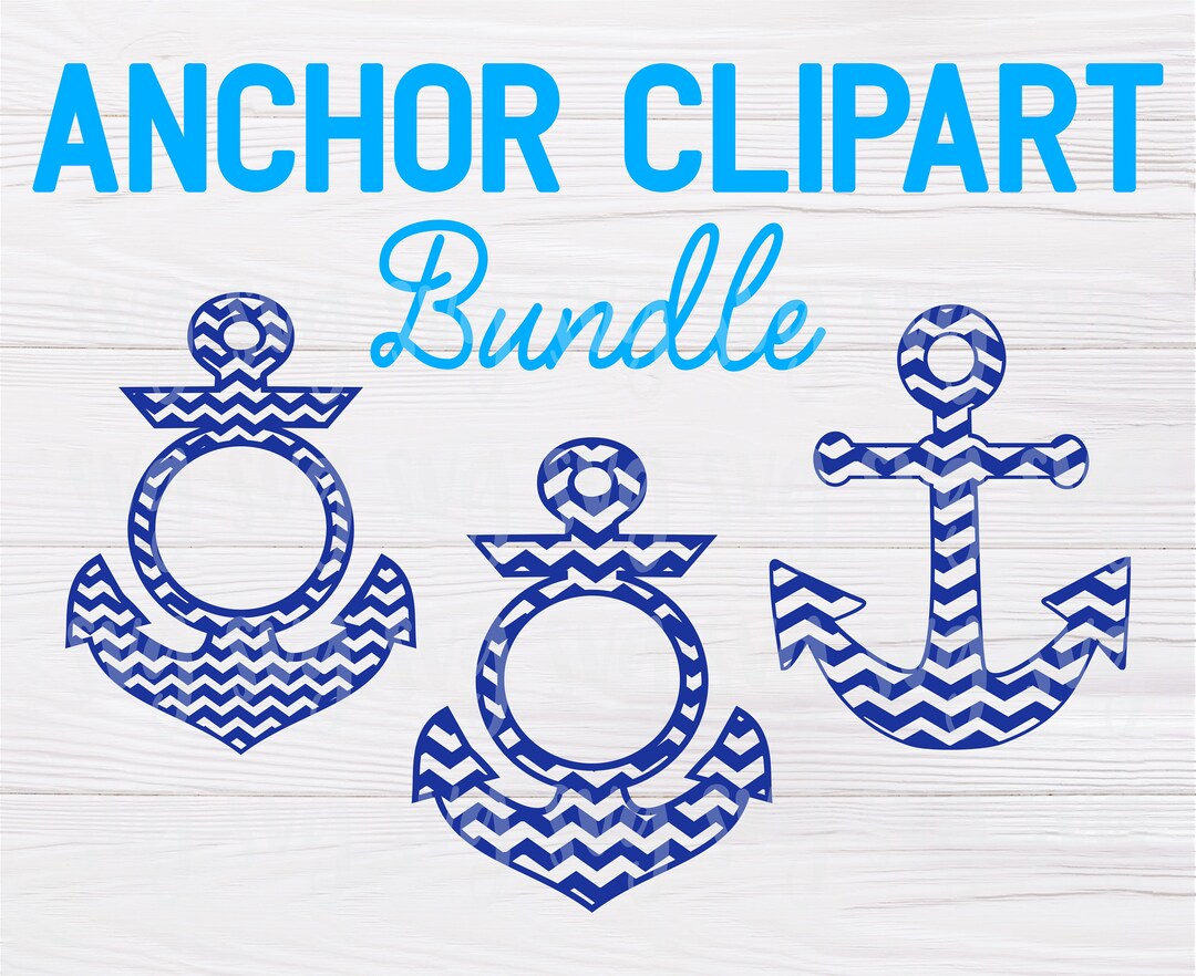 Svg, Dxf, Eps Files Monogram Frames, Nautical Anchor Svg, Monogram ...
