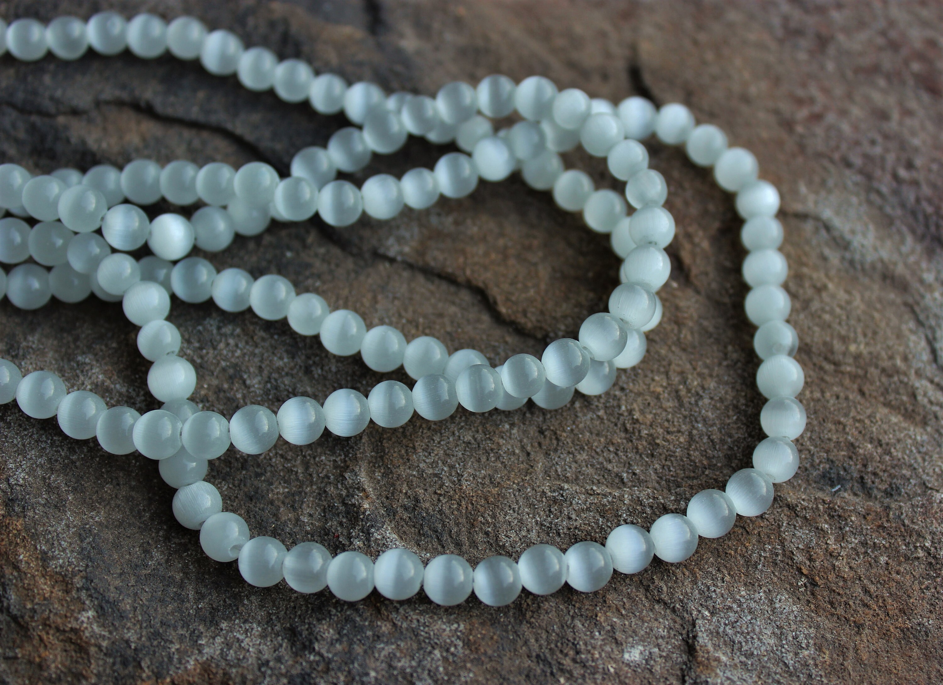 6mm Cat's Eye Beads Small Spacer Beads Round Cat Eye - Etsy