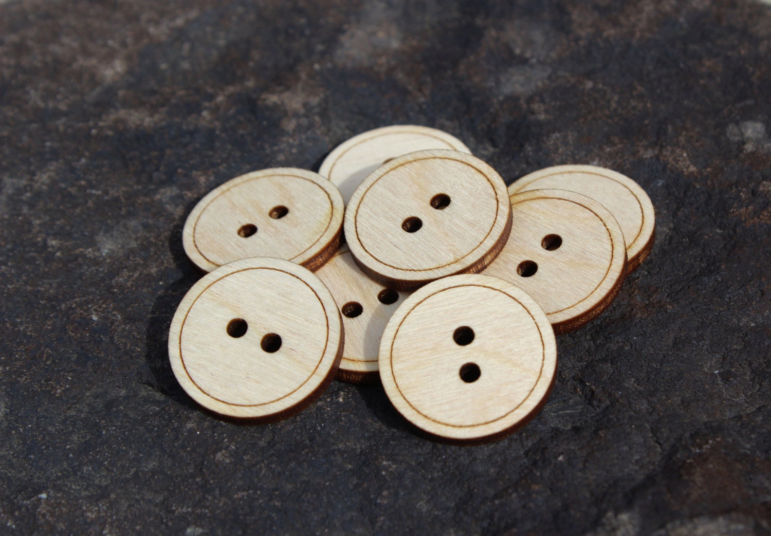 1 Wood Buttons Lasercut Wood Buttons Natural Wood - Etsy
