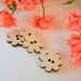 7/8" Wood Buttons, Flower Shaped Buttons, Flower Buttons, Wood Flower ...