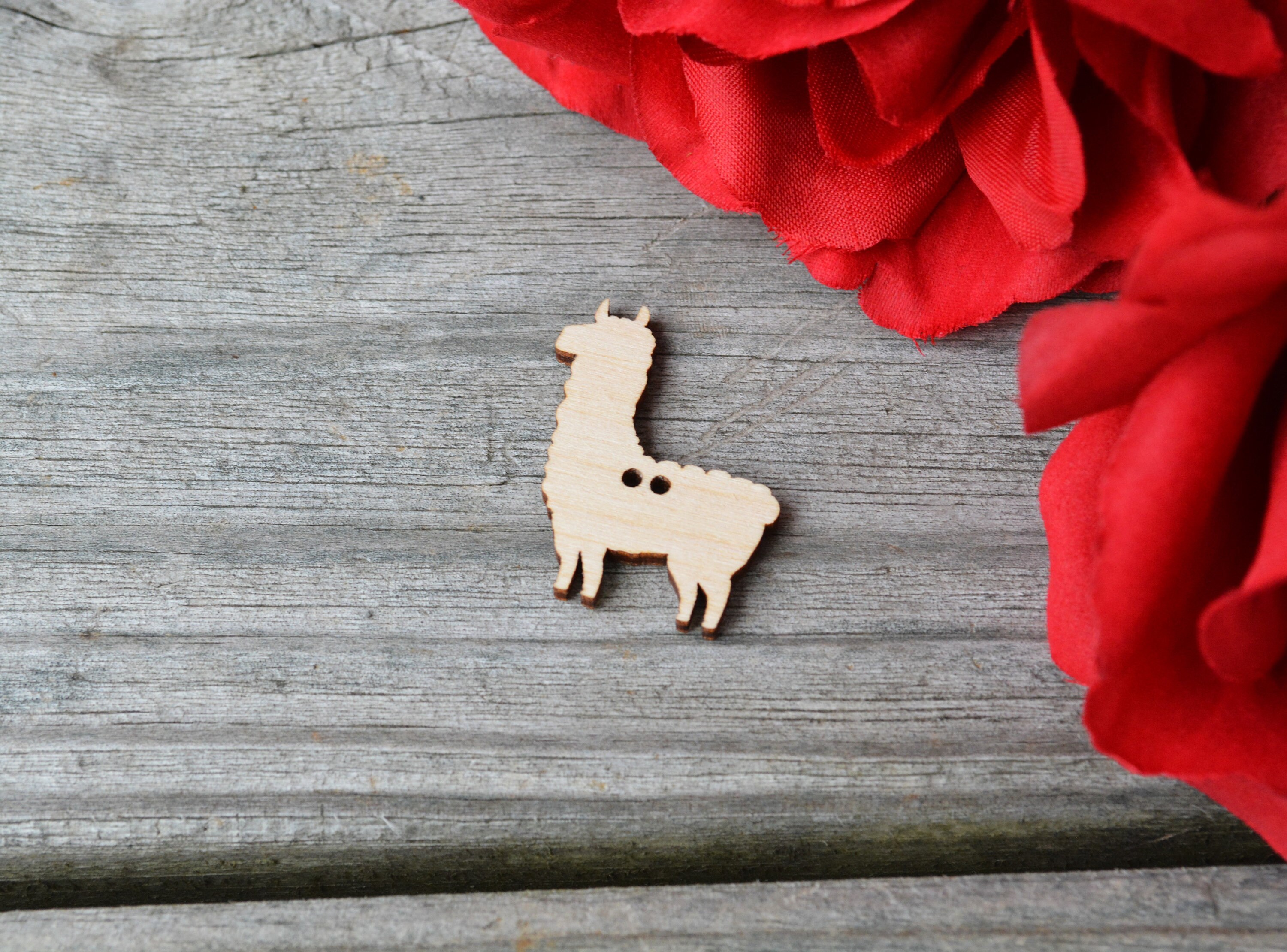 Wood Llama Cutouts, Llama Buttons, Llama Shaped Buttons, Alpaca Cutouts ...