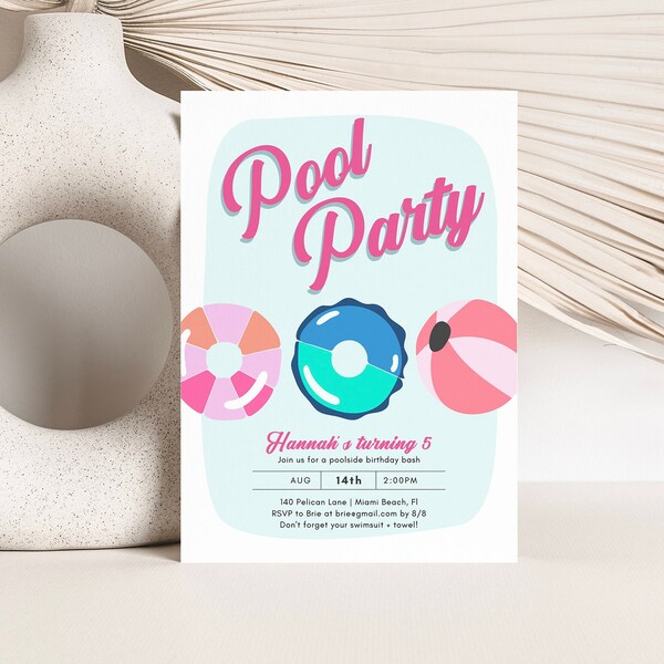 Retro Pool Party - Etsy