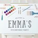 Editable Painting Party Sign Art Party Welcome Sign - Etsy