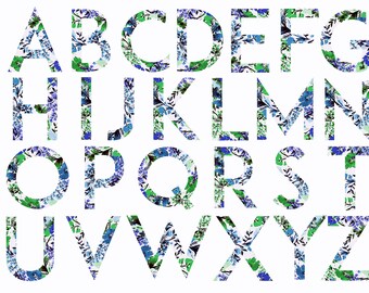 Lavender Alphabet Letters - Etsy