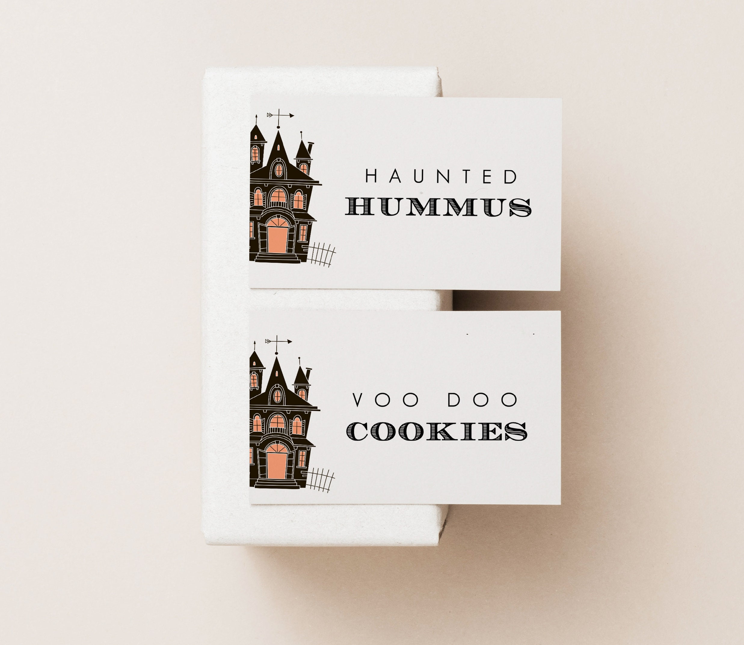 Spooky Food Labels INSTANT DOWNLOAD Haunted House Table - Etsy