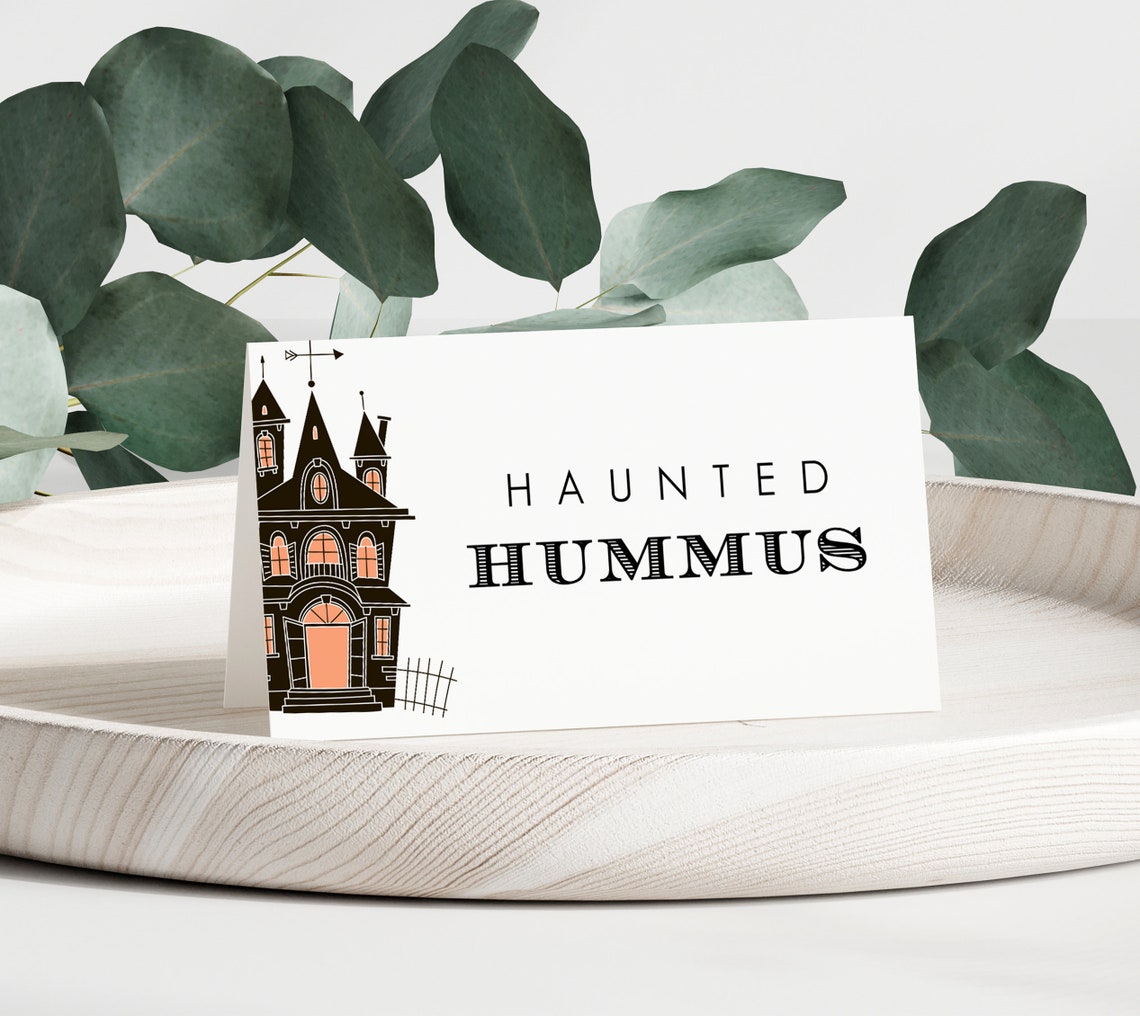 Spooky Food Labels INSTANT DOWNLOAD Haunted House Table - Etsy
