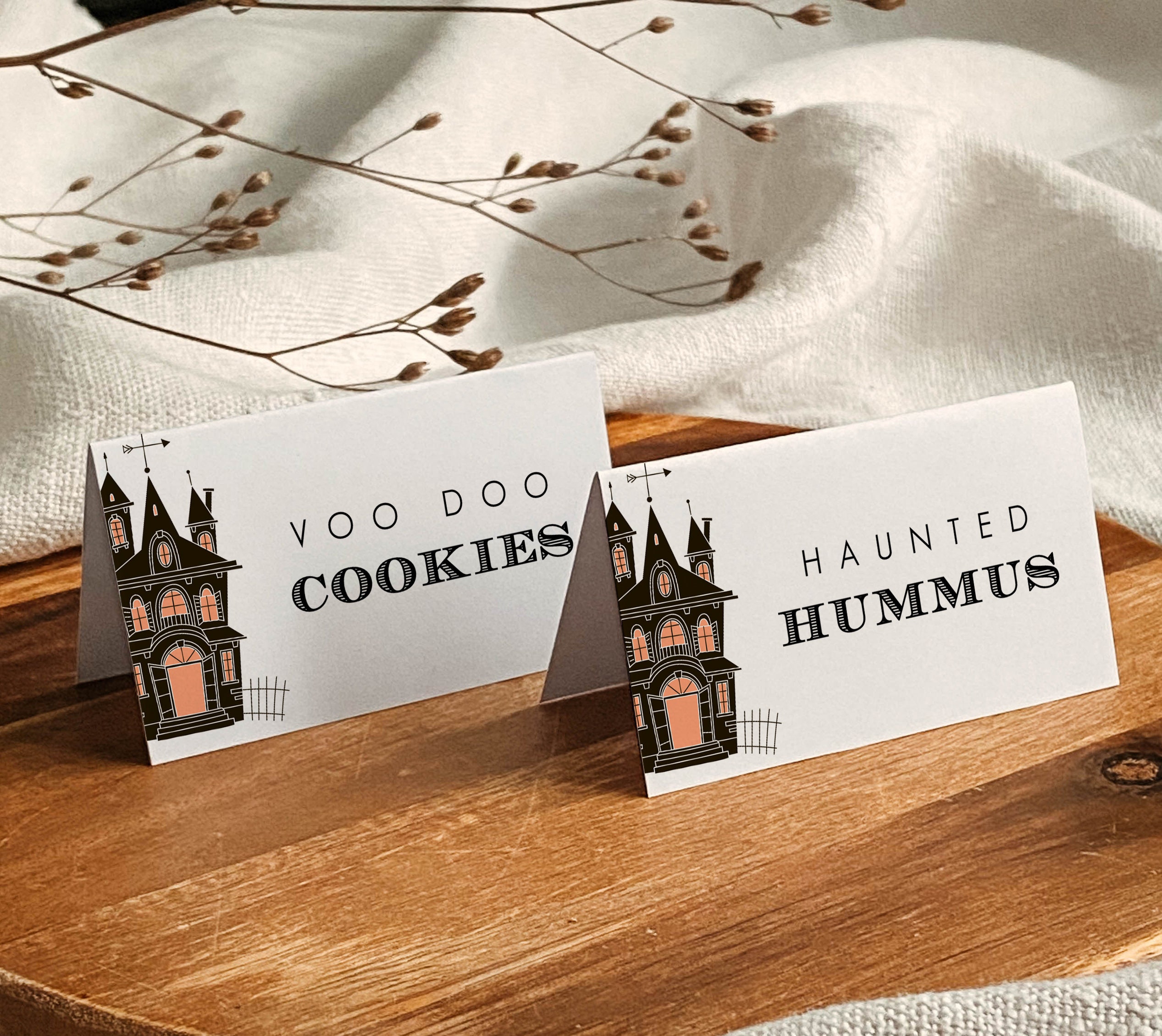 Spooky Food Labels INSTANT DOWNLOAD Haunted House Table - Etsy