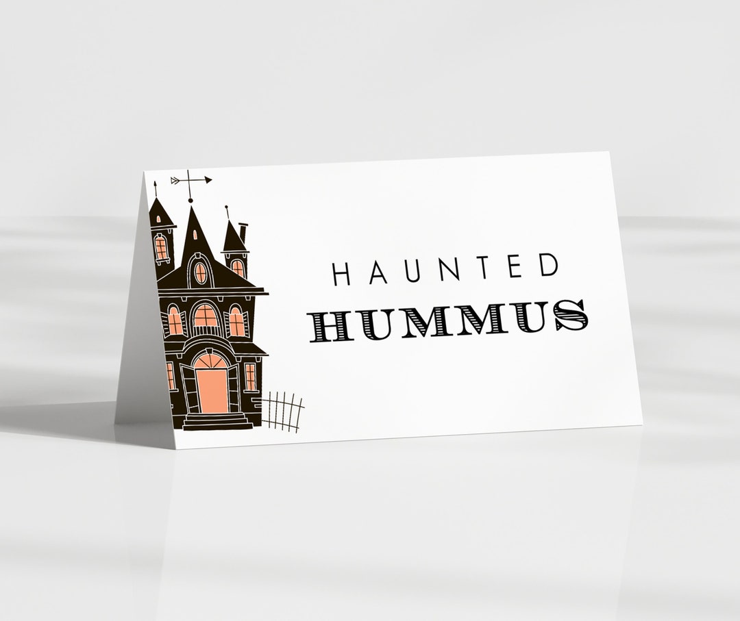 Spooky Food Labels INSTANT DOWNLOAD Haunted House Table - Etsy