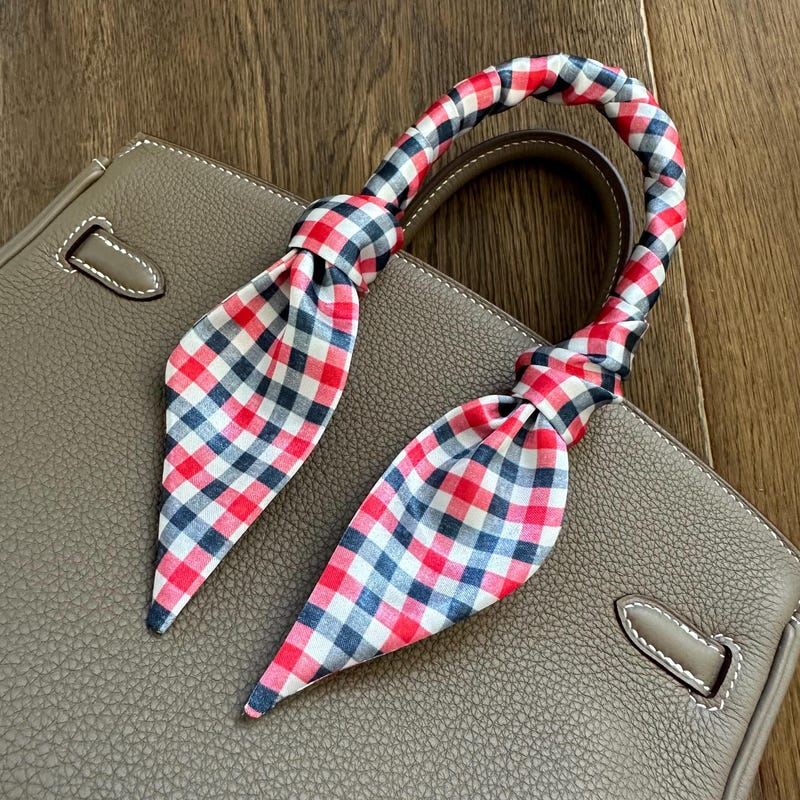 Red Blue Scarf Purse - Etsy
