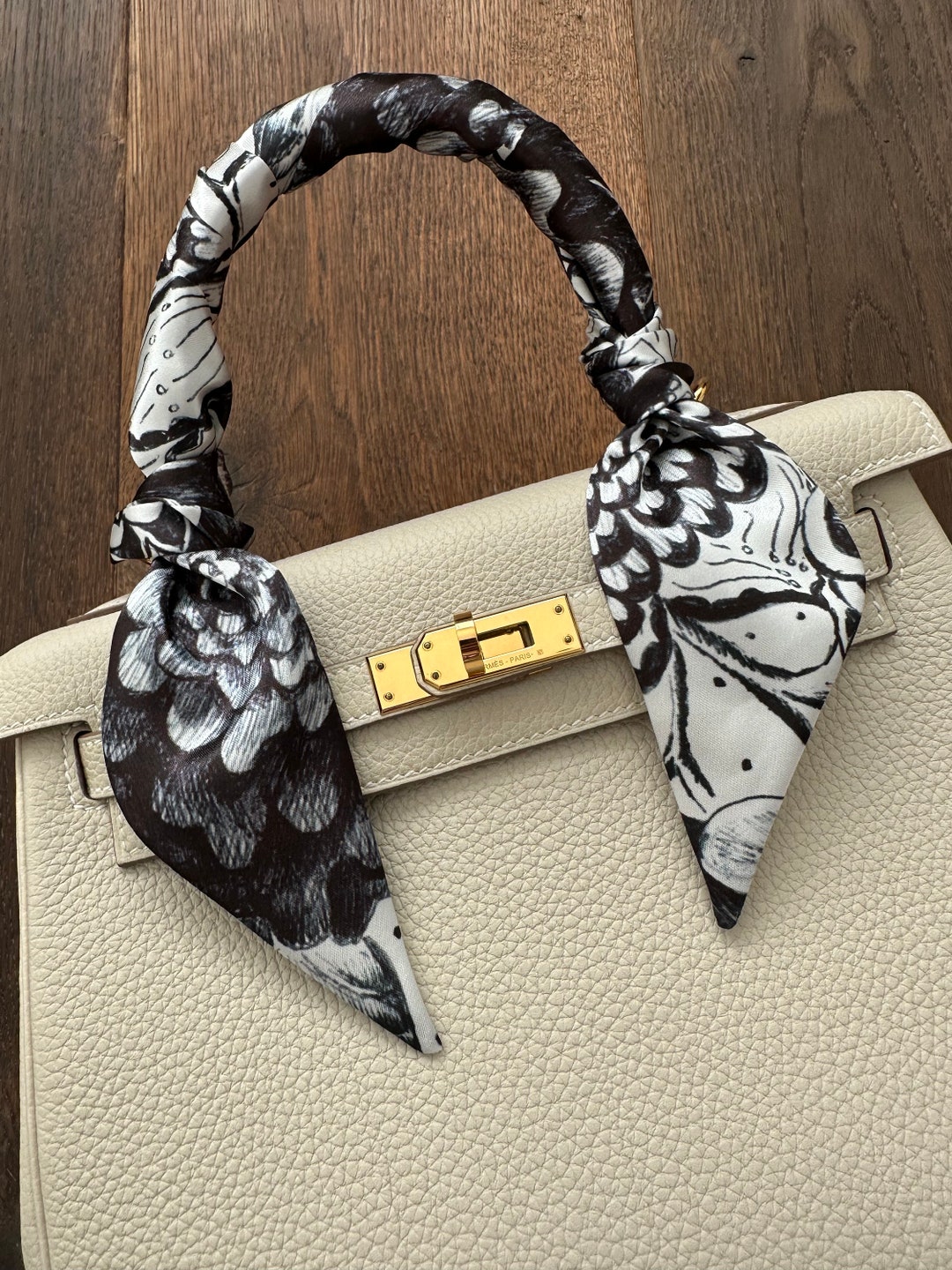 Eclectic Witch Black & White Floral Lace Goth Emo Handbag Skinny Scarf ...