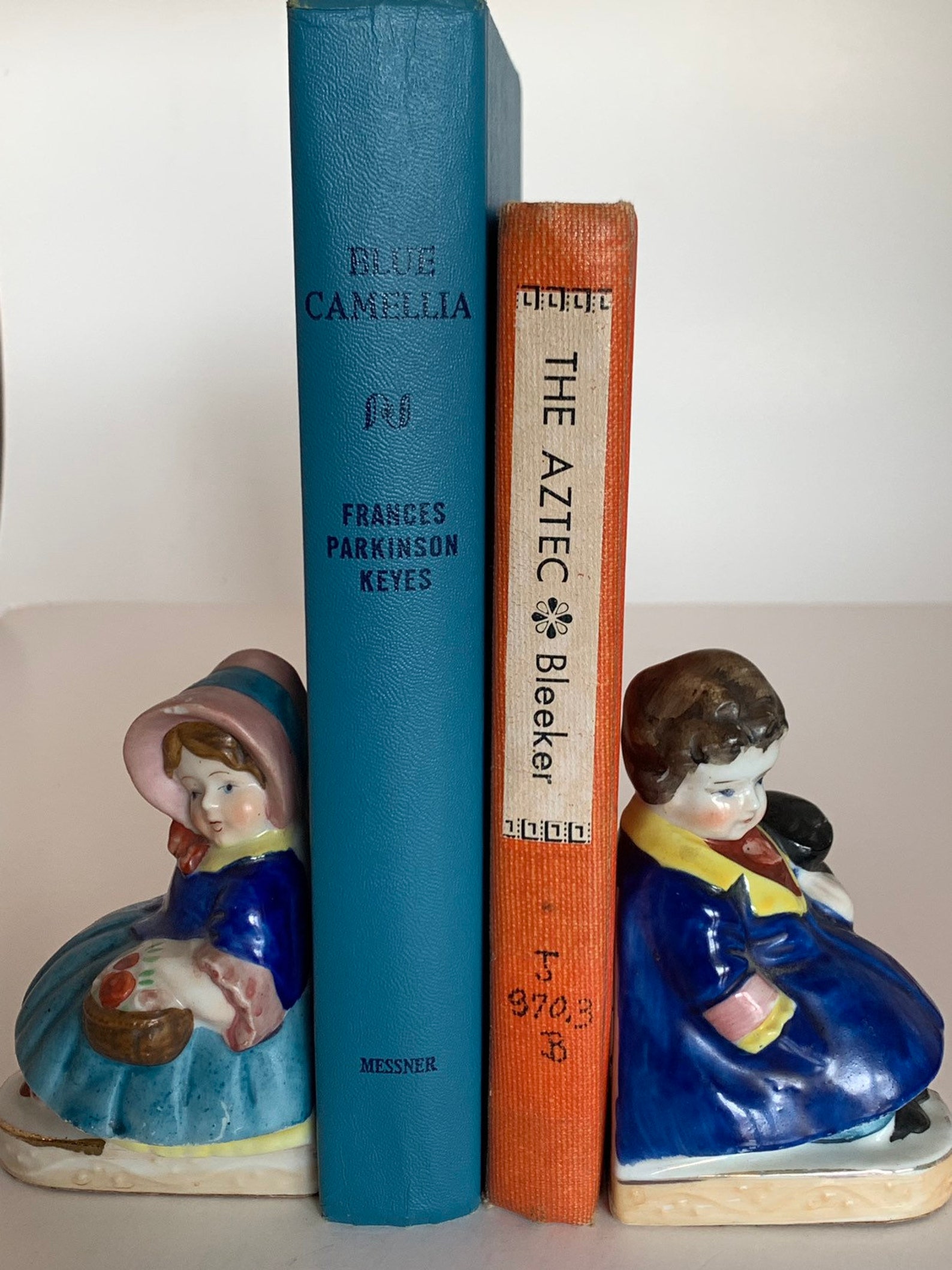 Vintage Boy and Girl Bookends, Made in Occupied Japan, Nursery Decor ...