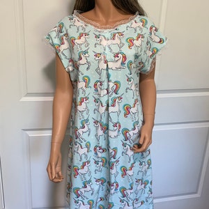 Custom Cotton Knit Woman Nightgown - Etsy