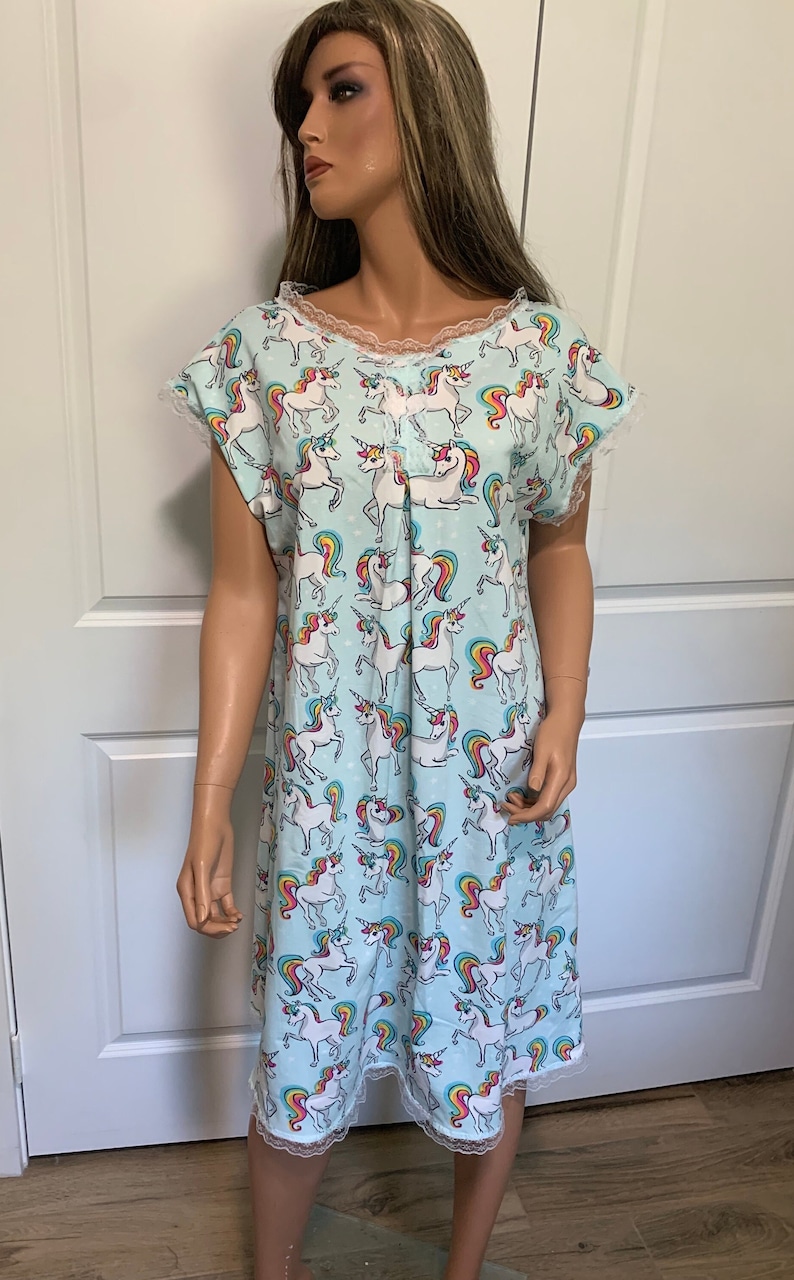Custom Cotton Knit Woman Nightgown - Etsy
