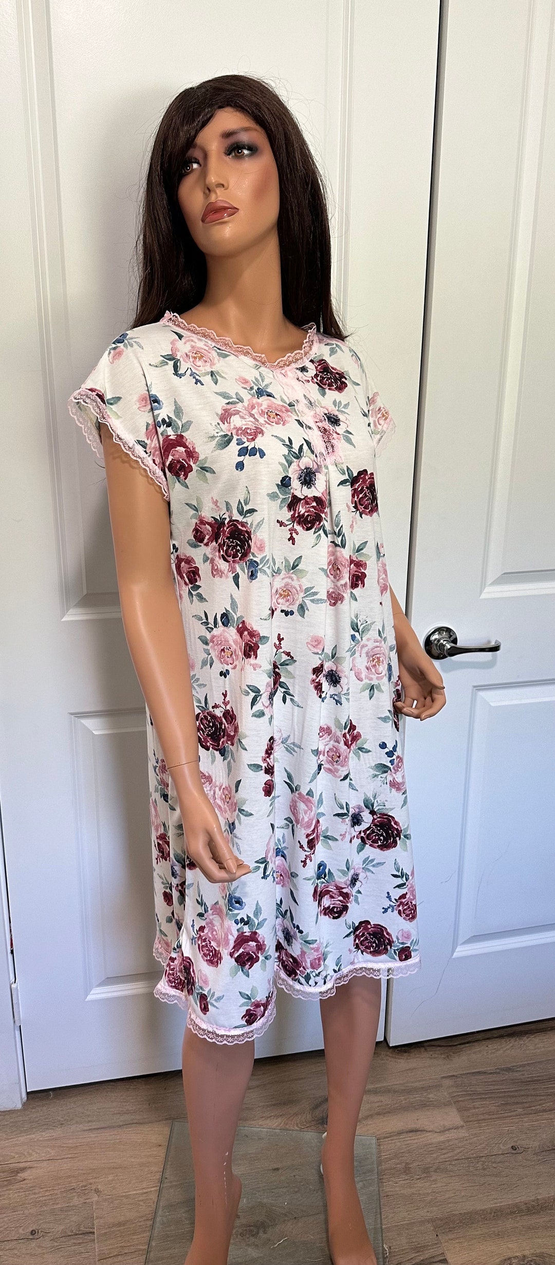 Custom Cotton Knit Woman Nightgown - Etsy