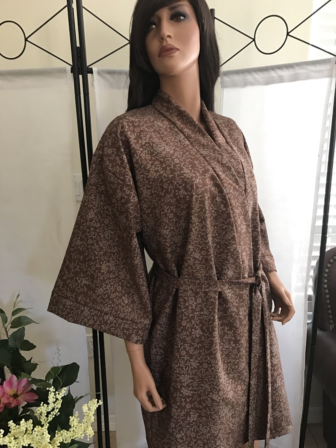 Custom Kimono Robe in Japanese Kimono Fabric Anniversary - Etsy